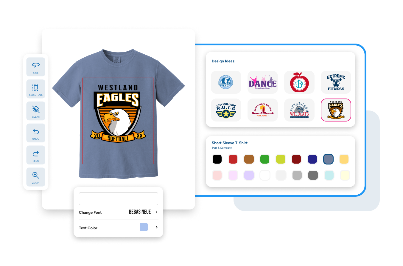 Design Custom T-Shirts and Apparel Online - Fast and Simple - A Tee Shop